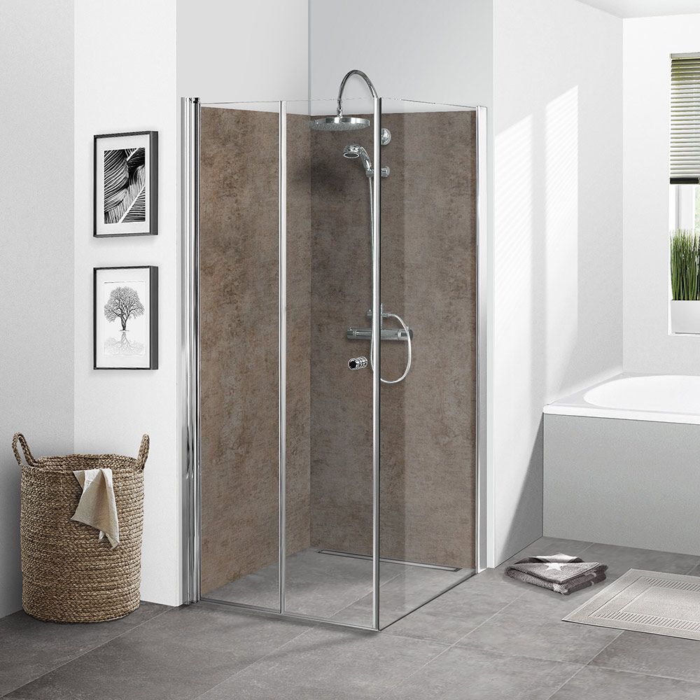 Shower splashback Flat "campino concrete" | Saxoboard